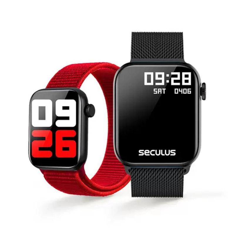 Relógio Smartwatch Seculus Troca Pulseira Preto - Smartwatch e ...