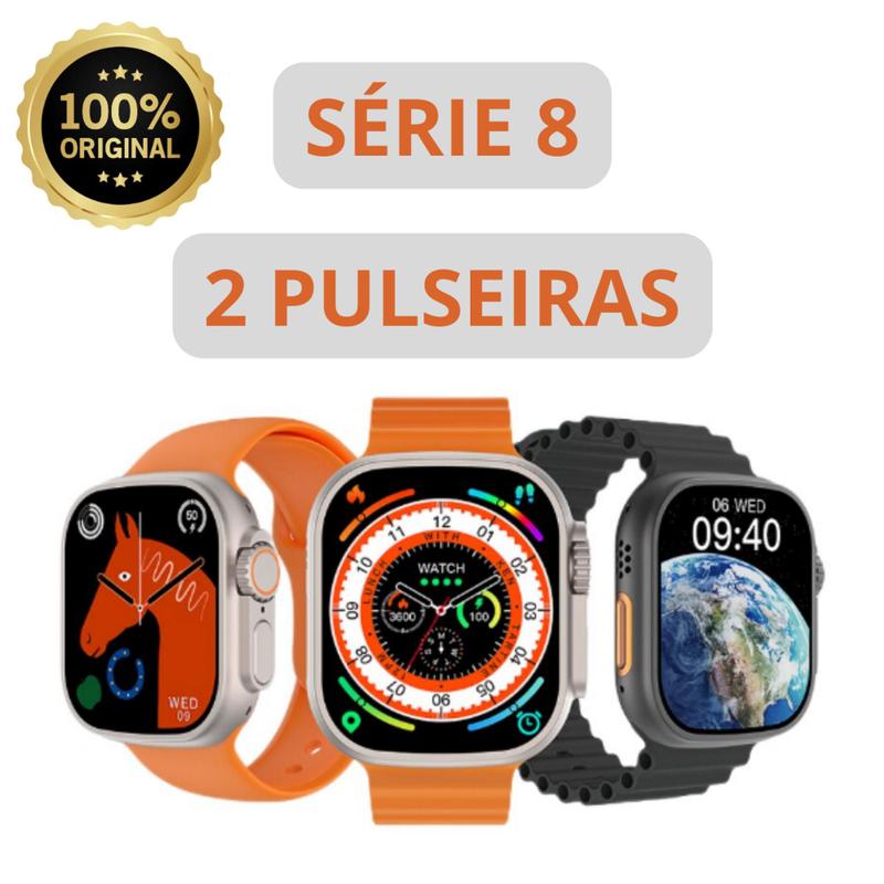 Relógio Smartwatch Ultra Pro Série 8 Masculino Feminino Nfc - Hw8 Ultra ...