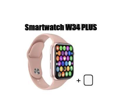 Relogio smartwatch w34 plus + pelicula - Smart Watch - Smartwatch e ...