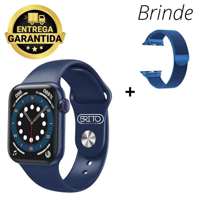 Relogio Smartwatch W37 Pro Series 7 Watch 7 + Pulseira Metal Milanese ...
