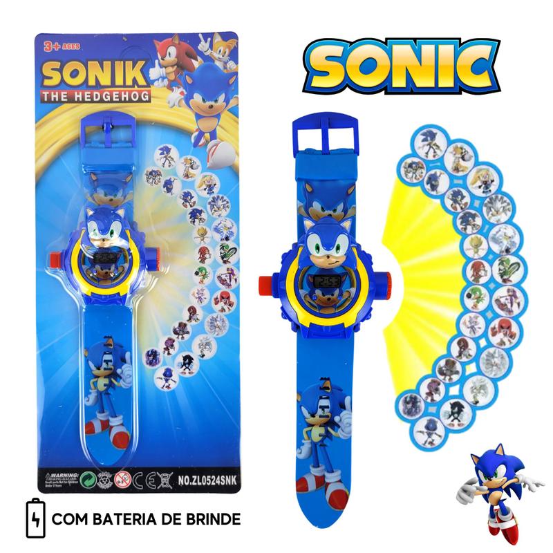 Relogio Sonic Projetor De Luz Com 6 Imagens Infantil - AuShopExpress ...