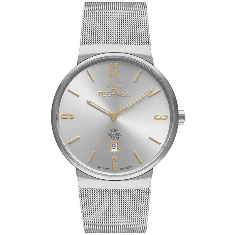 Relógio Technos Masculino Slim Social Prateado GM12AE/1K - Relógio Masculino - Magazine Luiza