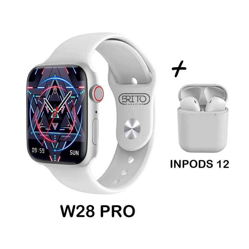 Relogio Watch 8 W28 Pro Lançamento + Fone sem fio i12 - Smart ...