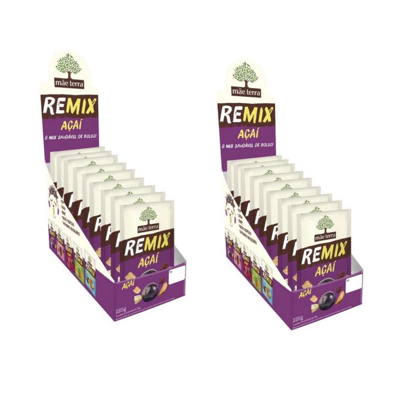 Remix de Açaí Display com 9 un de 25g Mãe Terra KIT 2 DP - Terapia ...