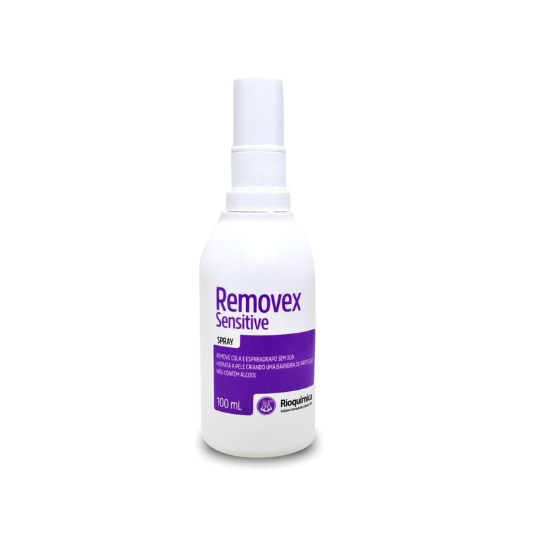 Removedor de curativos e adesivos removex sensitive 100ml rioquímica ...