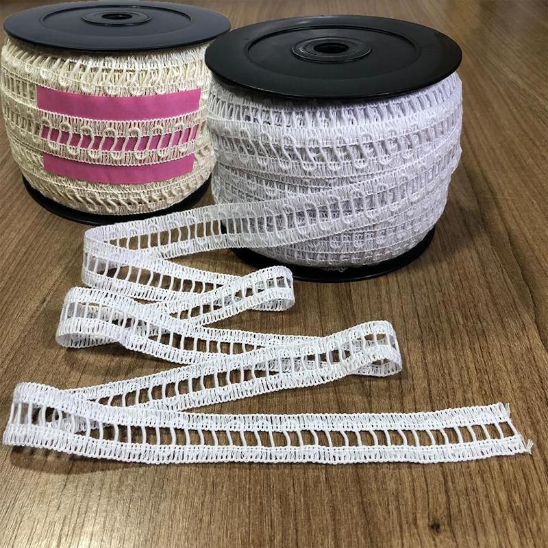 Renda Ponto Palito 2 cm - Rolo 50 Metros - Franjas Zanini - Tecidos ...