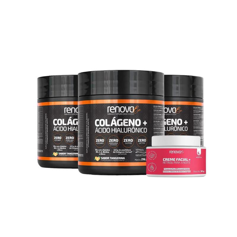 Renova Be Colágeno + Ácido Hialurônico Loja Oficial 3 Potes - RENOVABE ...