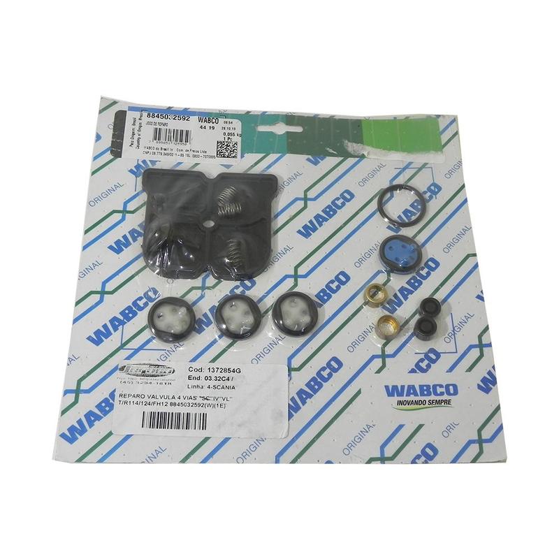 Reparo Valvula 4 Via Iveco Volvo T114 T124 R114 R124 FH12 1372854G. - Wabco - Acessórios para ...