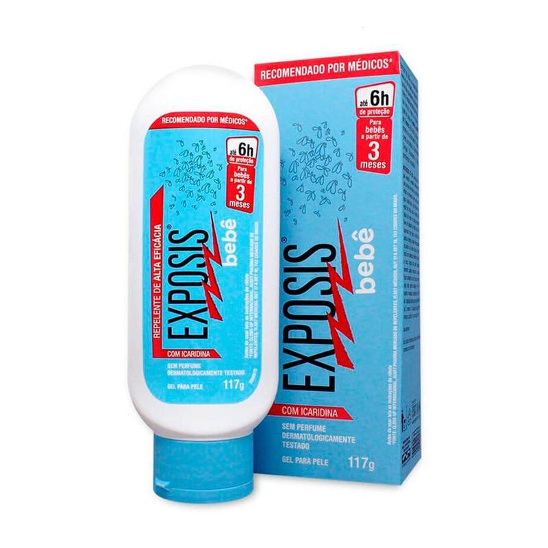 Repelente De Alta Eficácia Em Gel Exposis Bebê Sem Perfume - Repelente ...