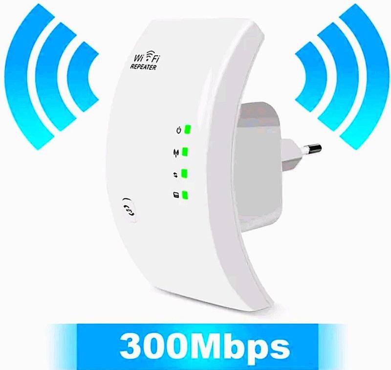 Repetidor Wifi Amplificador Sinal 300mbps Extensor de Rede - Repeater ...