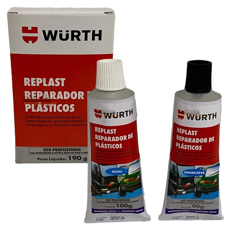 Replast Repara Solda Plastica Cola / Veda Parachoque Wurth - Autopeças ...