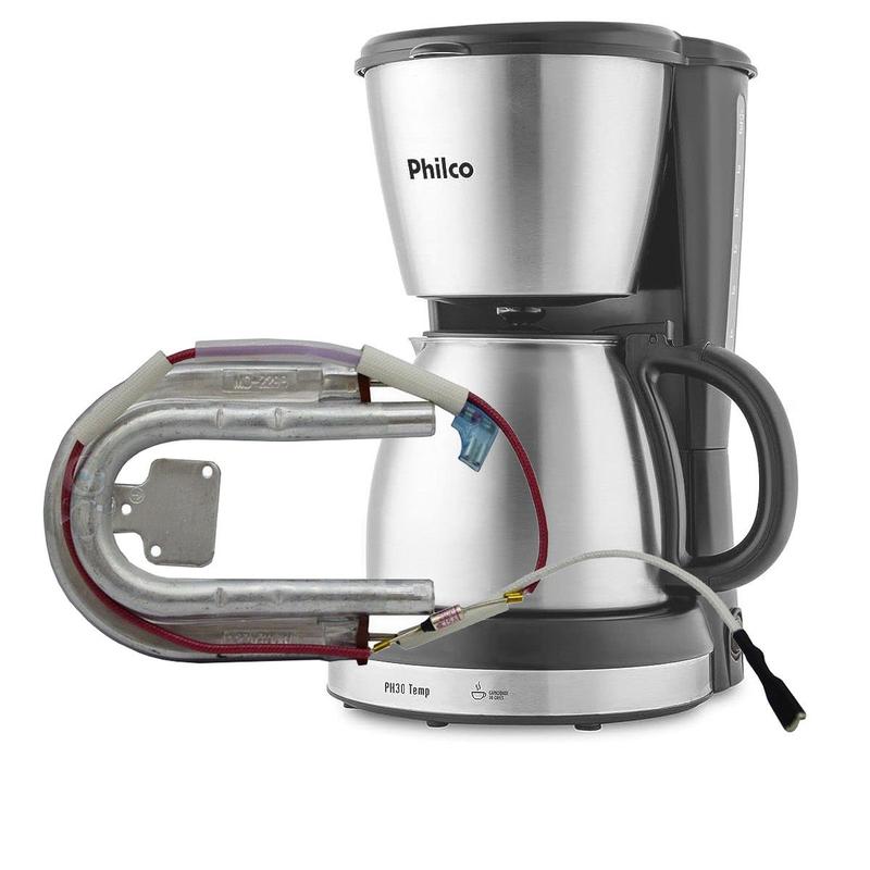 Resistência cafeteira philco / britania 127v 700w ph30 / phd40 / cp38 / bcf38vi thermo inox md ...