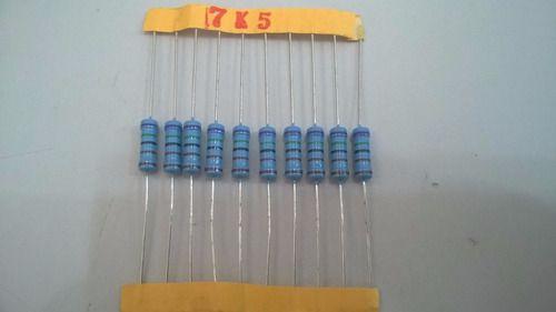 Resistor Potencia Precisão 7k5 1% 1w Lote 10 Peças - Materiais ...