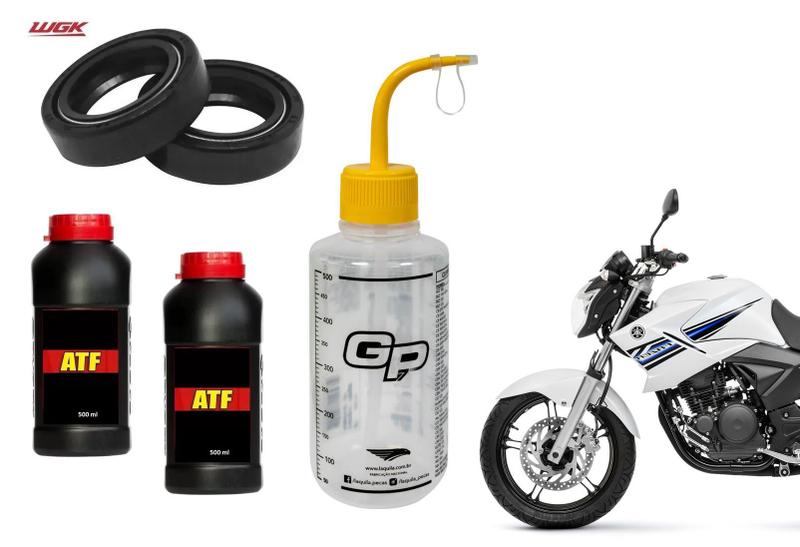 Retentor Bengala Garfo Wgk + Oleo Garrafa Ys Fazer 250 De 2012 Ate 2017 ...