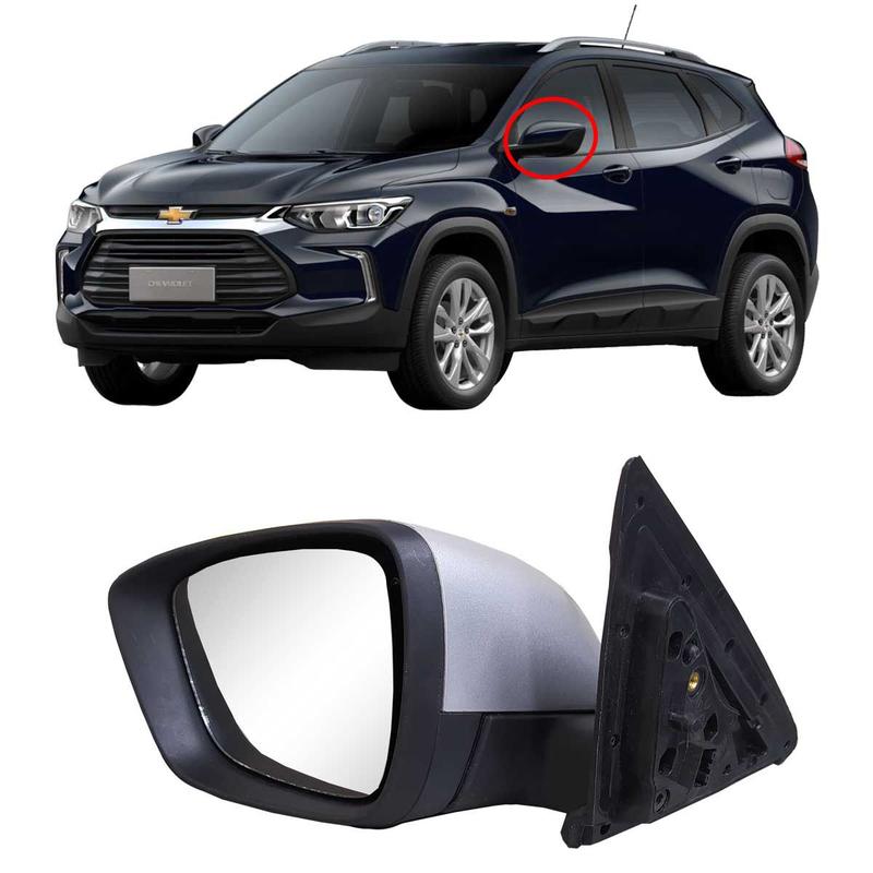 Retrovisor Elétrico Esquerdo Nova Tracker 21 22 23 Cinza - Metagal - Retrovisores de Carro ...