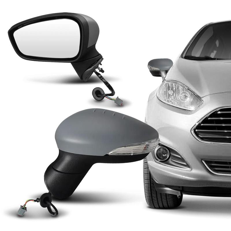 Retrovisor Elétrico New Fiesta Hatch Sedan 2012 a 2019 com Seta Preto e ...