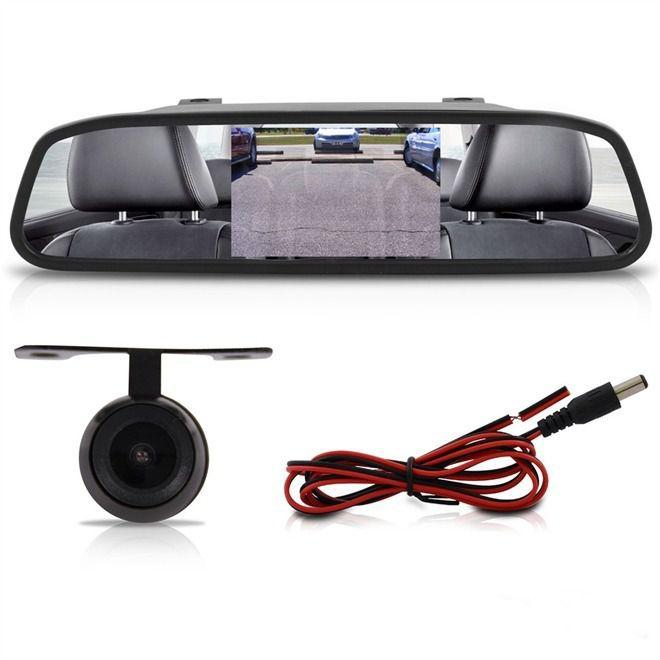 Retrovisor Espelho Interno Monitor + Câmera De Ré - FIRST OPTION ...