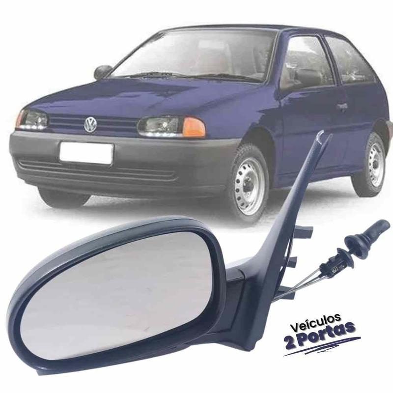Retrovisor Esquerdo Volkswagen Gol Bola G2 95 96 97 98 99 de 2 Portas com Controle Motorista ...