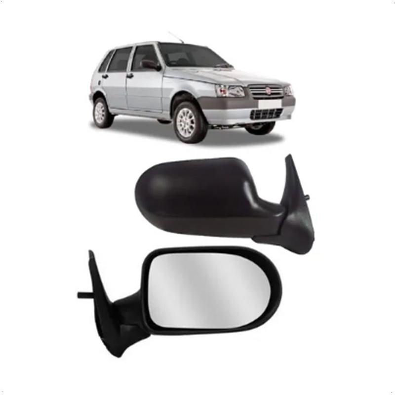 Retrovisor fiat uno 2010 4 portas sem controle lado esquerdo retrovex ...