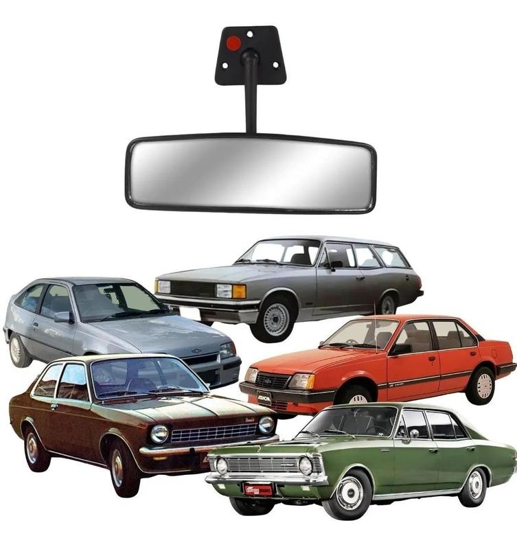 Retrovisor Interno Monza Kadett Opala Chevette Caravan Plano Pequeno ...