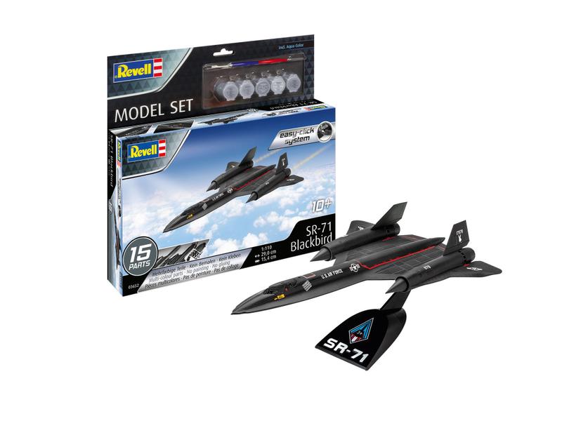 Revell 63652 Lockheed SR-71 Blackbird 1/110 " Easy-Click & Model Set ...