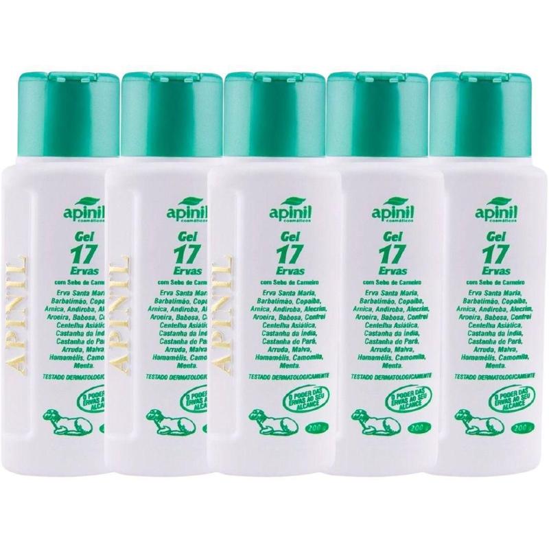 Revenda 5 Gel 17 Ervas Sebo De Carneiro Dores Musculares - Apinil ...