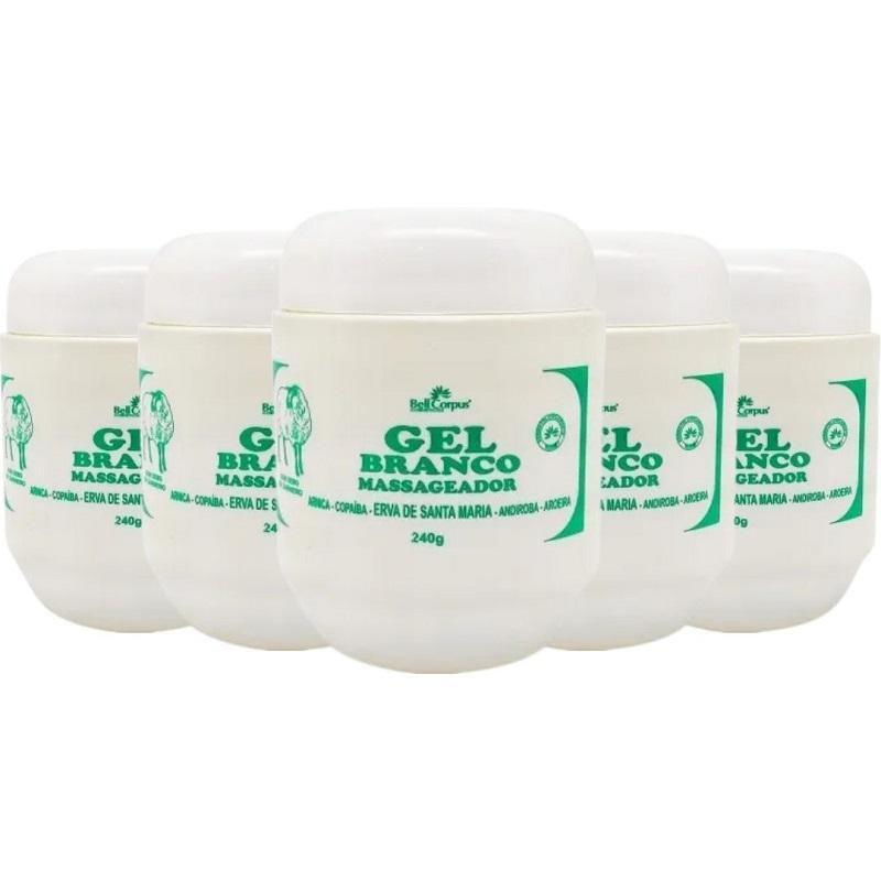 Revenda 5 Gel Branco Massageador Arnica Ervas De Santa Maria - Bell ...