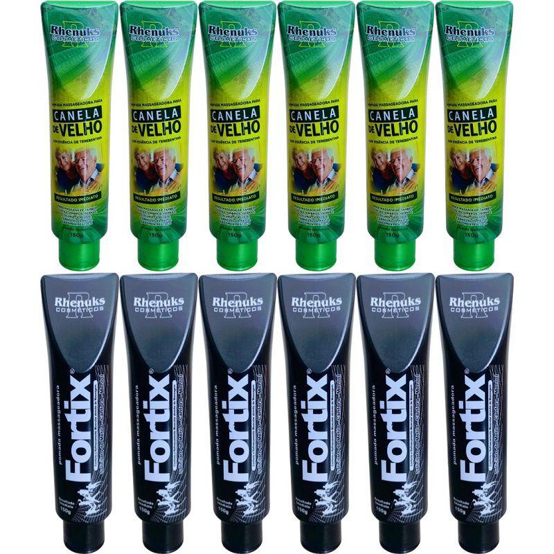 Revenda 6 Pomada Canela de Velho + 6 Pomada Fortix 150g - Rhenuks ...