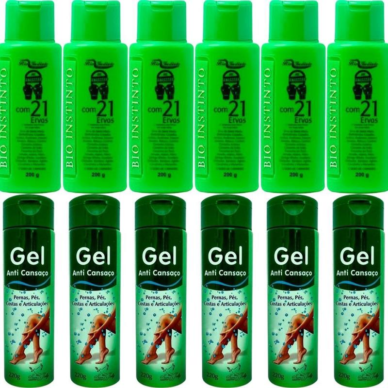 Revenda Atacado 6 Gel Detonador com 21 Ervas + 6 Gel Anti Cansaço ...