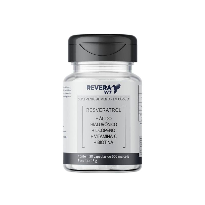 Reverastrol 500mg 30 Cápsulas 1 Pote Revera - Fitoterápicos - Magazine ...