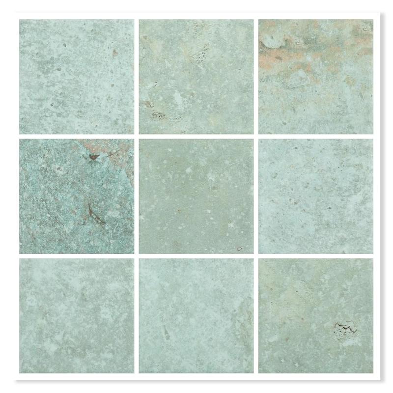 Revestimento Brilhante Borda Bold Java Lago Mesh Verde 10x10cm - Eliane ...