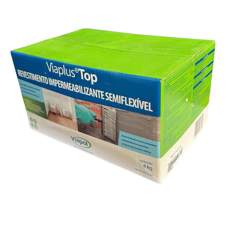 Revestimento Impermeabilizante Viaplus Top SemiFlexível 4Kg Viapol ...