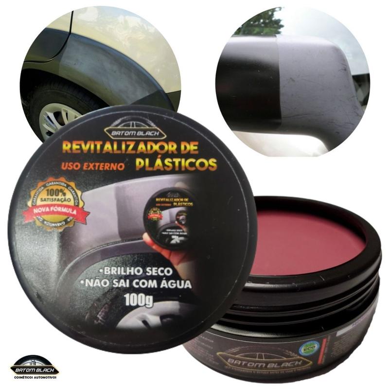 Revitalizador de Plásticos Batom Black Renova Para-choque - Batom Black ...