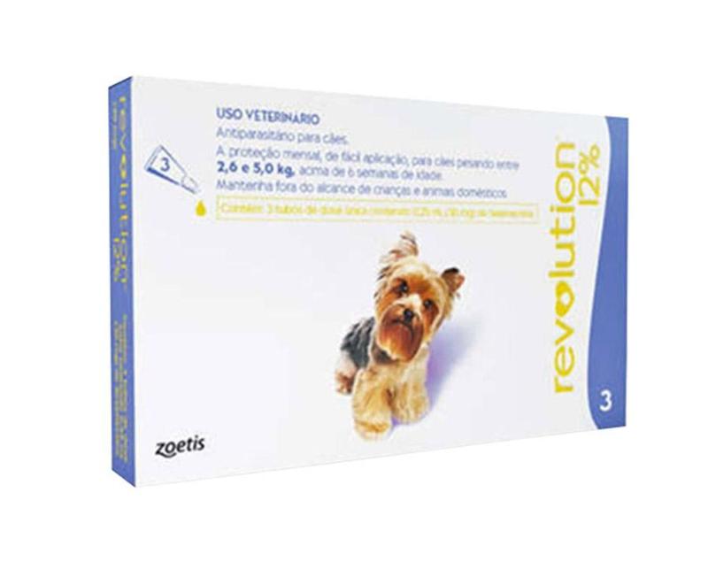 Revolution 30 Mg Cães 2,6 a 5,0 Kg - Pfizer - Vermífugo - Magazine Luiza