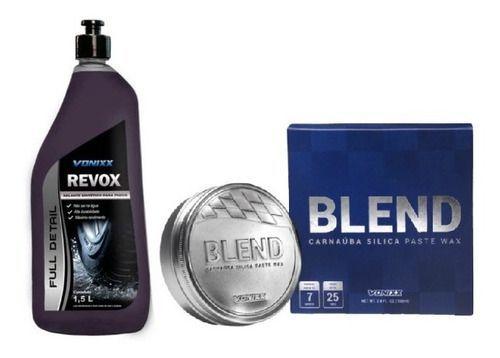 Revox 1,5l Pneu Pretinho Resistente Agua Vonixx + Cera Blend - Selante ...