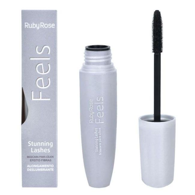 Rimel Ruby Rose Stunning lashes Alongamento Deslumbrante Mascara Cilios ...