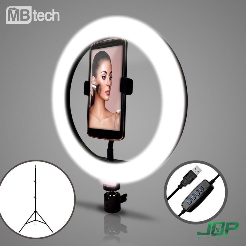 Ring Led Light 64 Lâmpadas LED - 25,5cm - 3 Tons - Suporte Celular ...