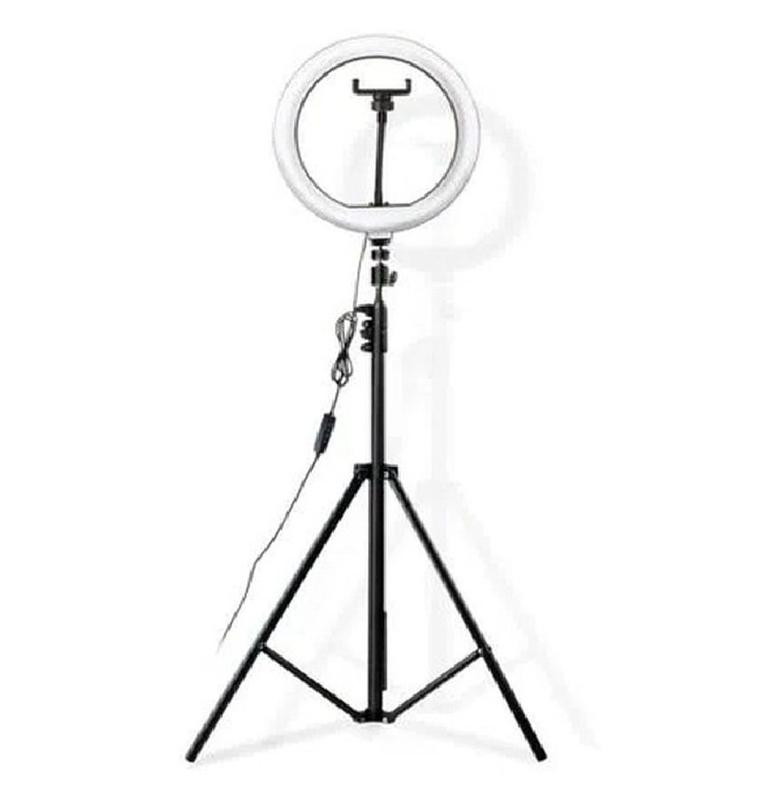 Ring Light 33cm 240 LED 3200K- 5600K 30w Bivolt C/tripé 1.8m - Exbom ...