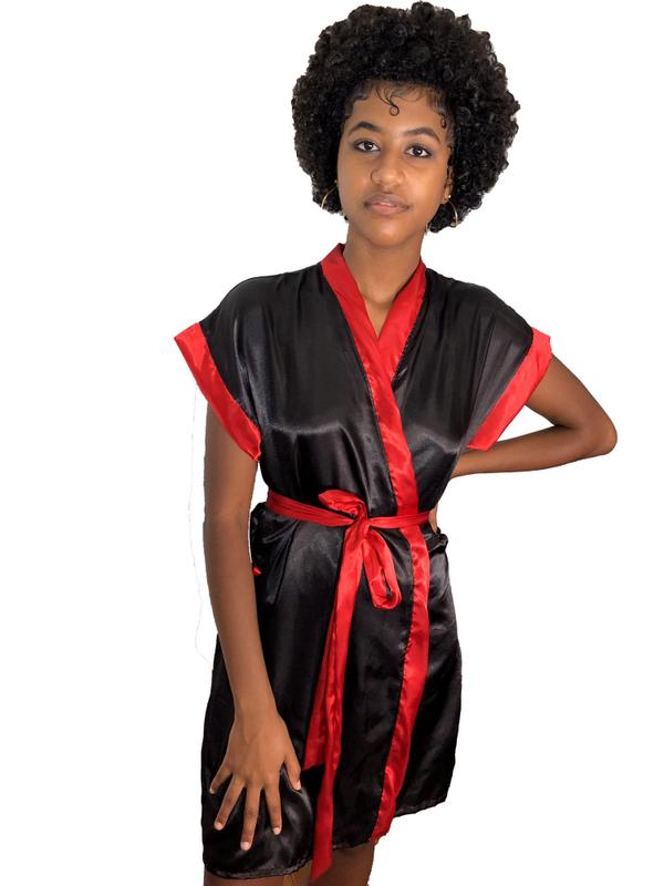 Robe de Cetim Hobby Roupão de cetim Hobbie pijama de cetim - Rainha do ...