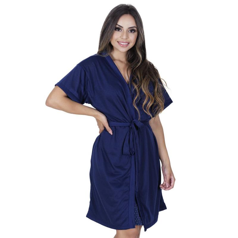 Robe Feminino Liso De Malha Roupão Roby Robie Hobe Comportado - DNG ...