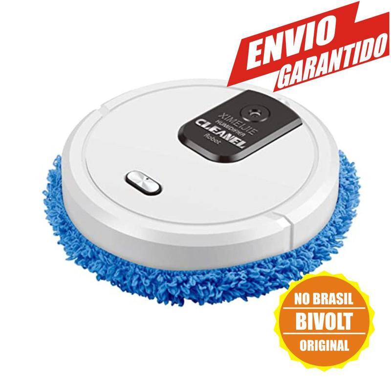 Robô esfrega e varre chão recarregável seco e molhado - Wingstore ...