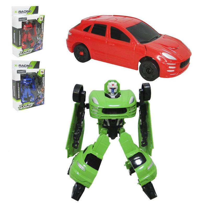 Robo transforme carro x-power world com acessorios colors 3 pecas na ...