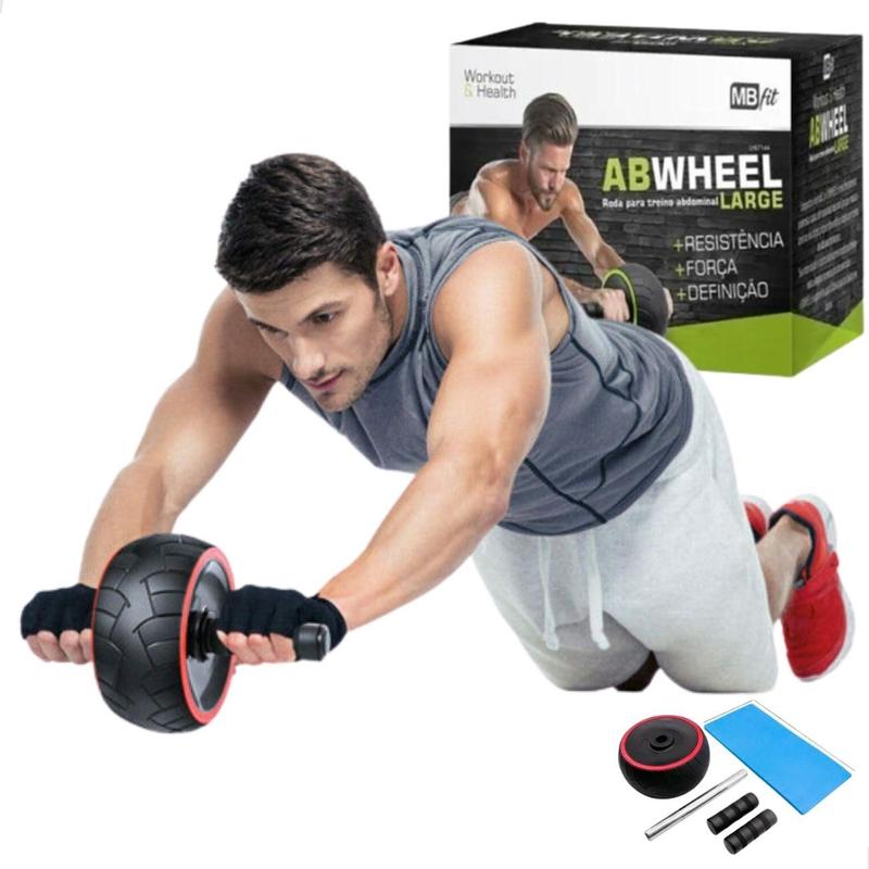 Roda Abdominal Rodinha Rolinho Academia Exercícios Lombar - Mbfit ...
