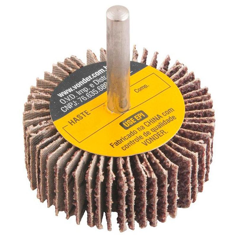 Roda de Lixa 60 x 20mm com Haste Grão 80 - VONDER - Roda de Lixa ...