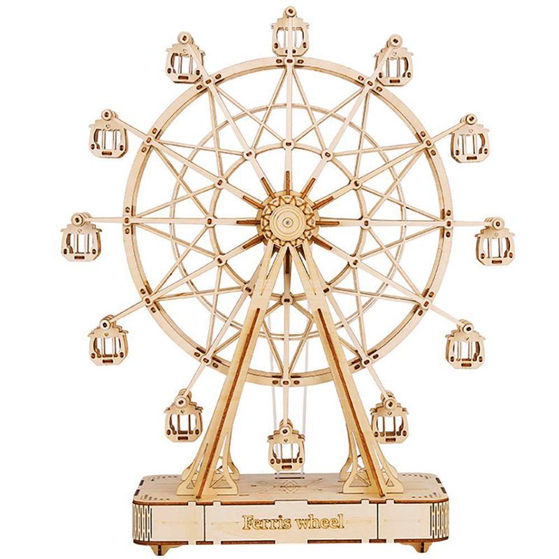 Roda Gigante Musical 3D Diy para Montar - Madeira - TGN01 - Robotime ...