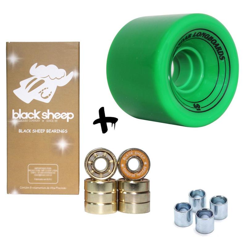 Roda Skate Hondar Cruiser 60mm 82a Rolamento BlackSheep Gold - Rodas de ...