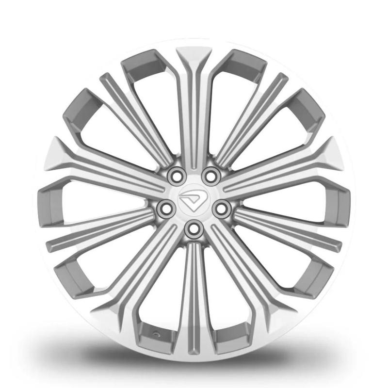 Roda Volcano ATLANTA Aro 18" tala 6" Prata Brilhante Diam Total 5x100mm ...