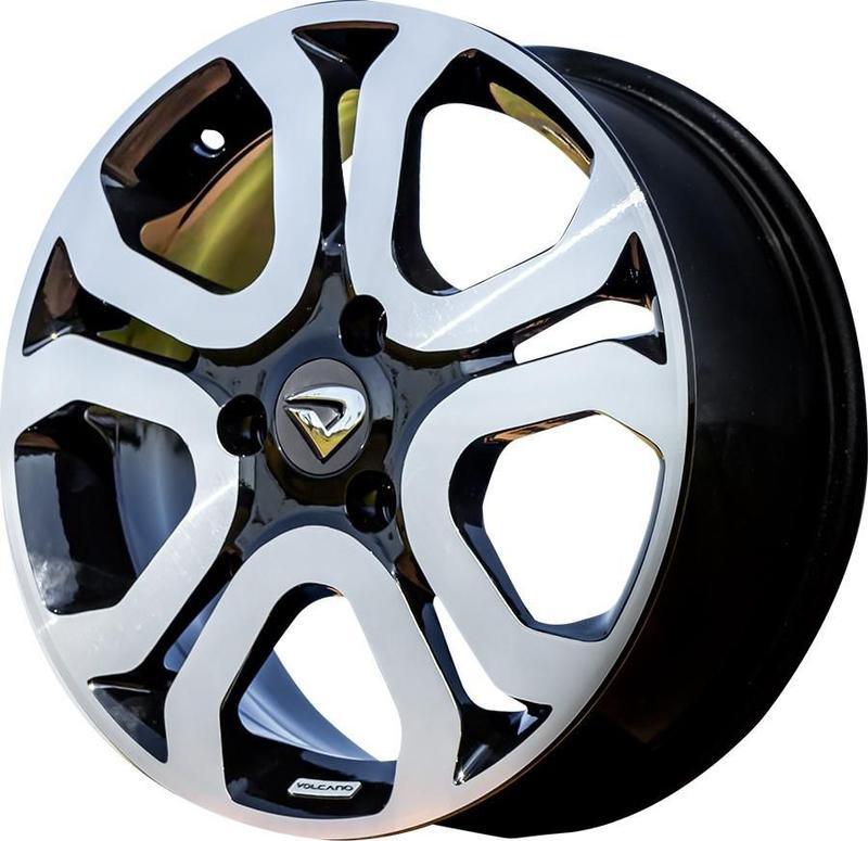 Roda Volcano Eiffel Aro 15x6 Diam To Preto Brilhante 4x108mm - Volcano ...