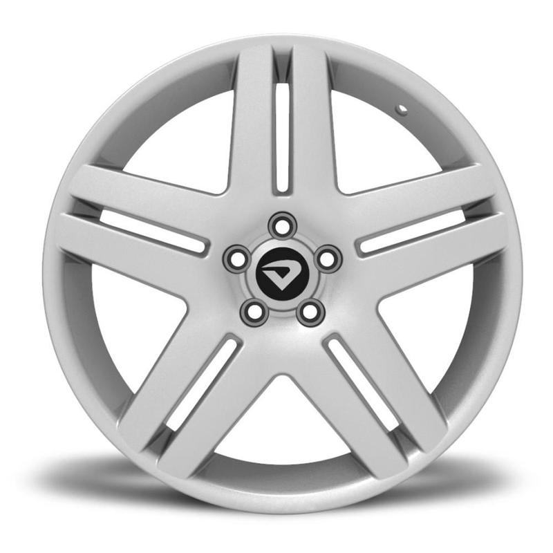 Roda Volcano Long Beach 20"x6,9" Prata Brilhante 5x100mm - Volcano ...