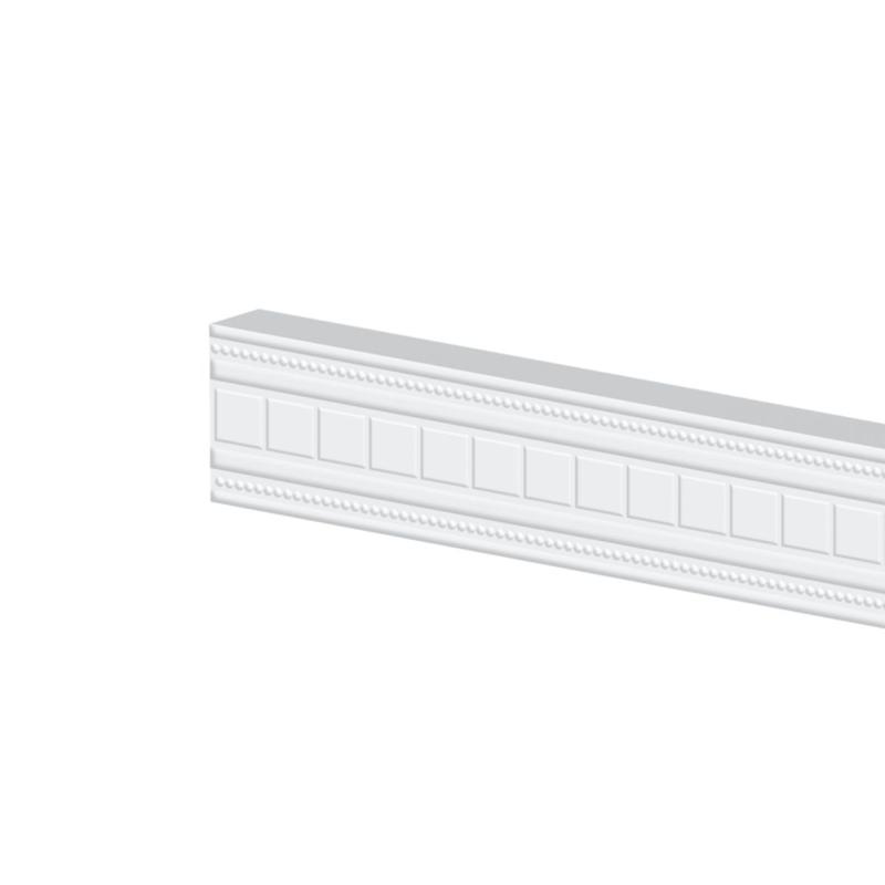 Rodameio Poliestireno 03cm Versalhes Branco 33003 Arquitech - Rodapé ...